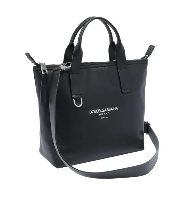 Dolce & Gabbana Logo Printed Small Tote Bag