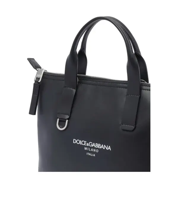 Dolce & Gabbana Logo Printed Small Tote Bag