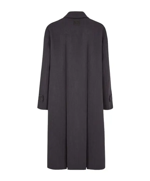 Fendi Single-breasted Tailored Coat - Blue