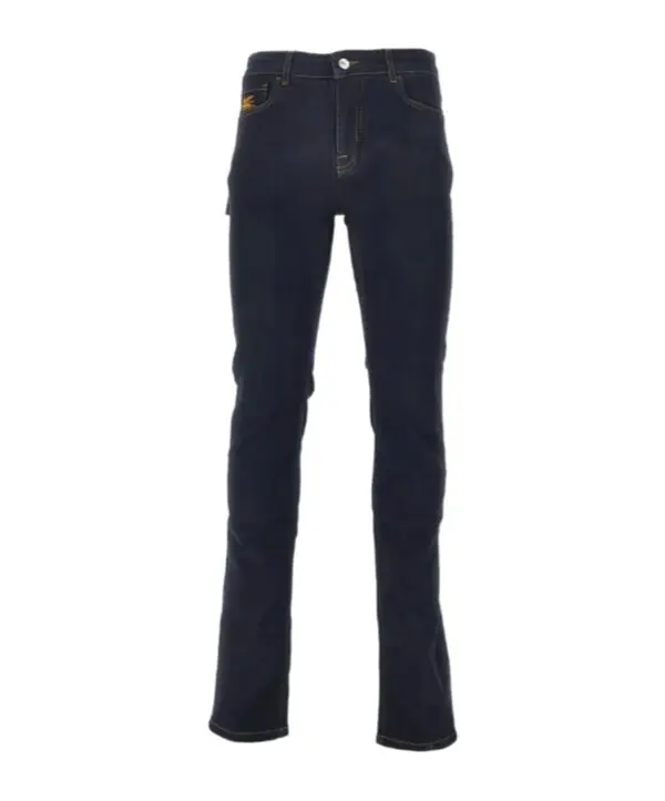 Etro Mid-rise Slim-fit Jeans With Tonal Stitching - Medium Blue