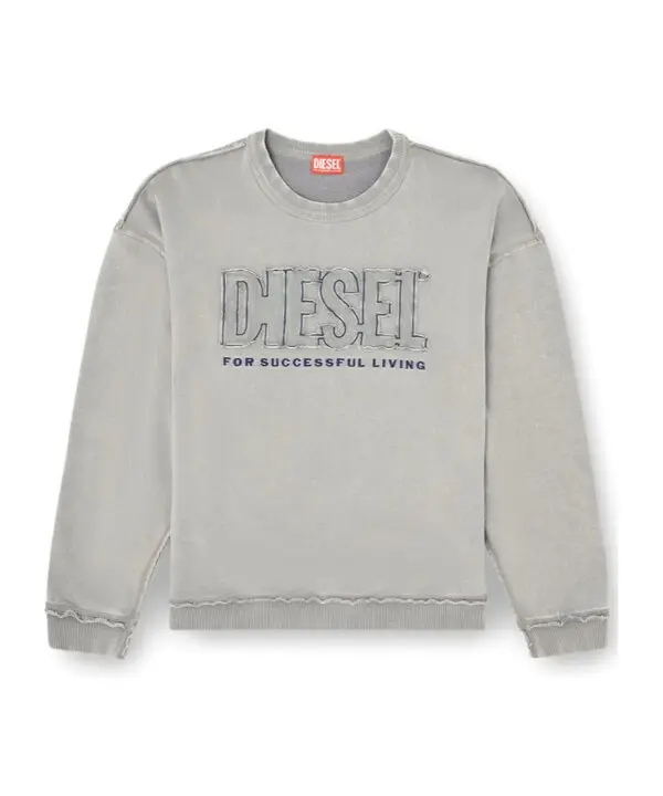 DIESEL® S-boxt-raw-v1 Sweatshirt - Grey