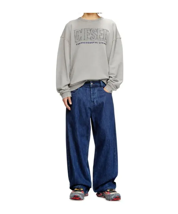 DIESEL® S-boxt-raw-v1 Sweatshirt - Grey