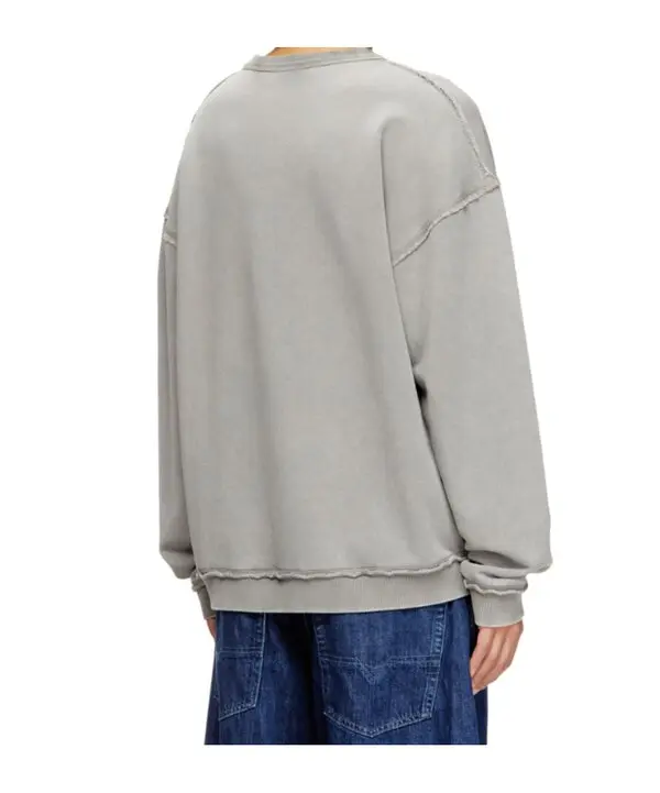 DIESEL® S-boxt-raw-v1 Sweatshirt - Grey