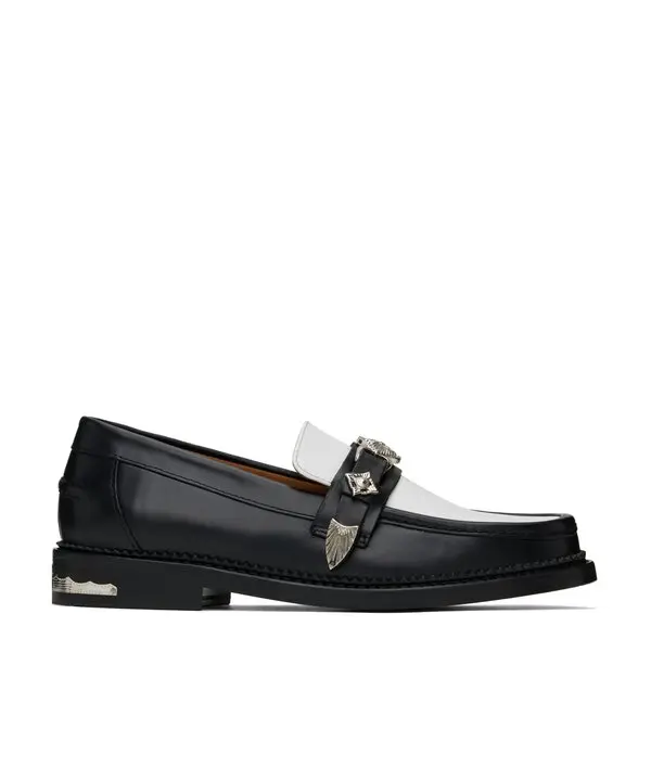 TOGA VIRILIS Round Toe Loafers With Strap Detailing