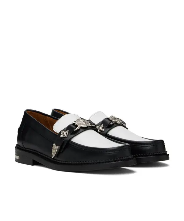 TOGA VIRILIS Round Toe Loafers With Strap Detailing