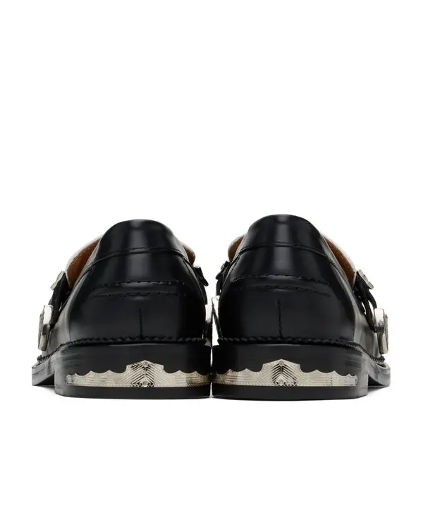 TOGA VIRILIS Round Toe Loafers With Strap Detailing