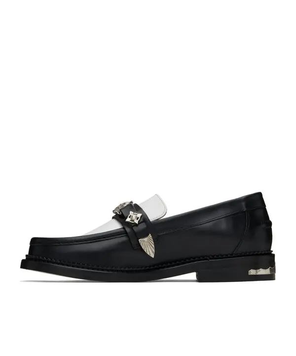 TOGA VIRILIS Round Toe Loafers With Strap Detailing