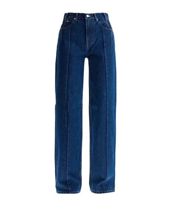 DARKPARK Lu Pleated Straight-leg Jeans - Blue