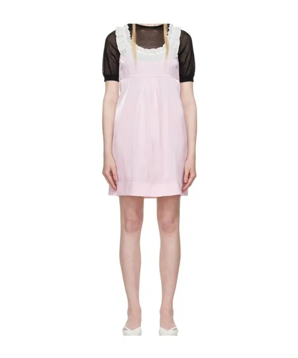 SHUSHU/TONG Patchwork Sling Dress - Purple
