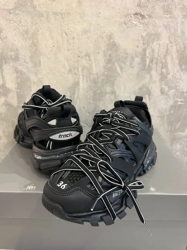 Balenciaga Track Lace-up Sneakers - Black
