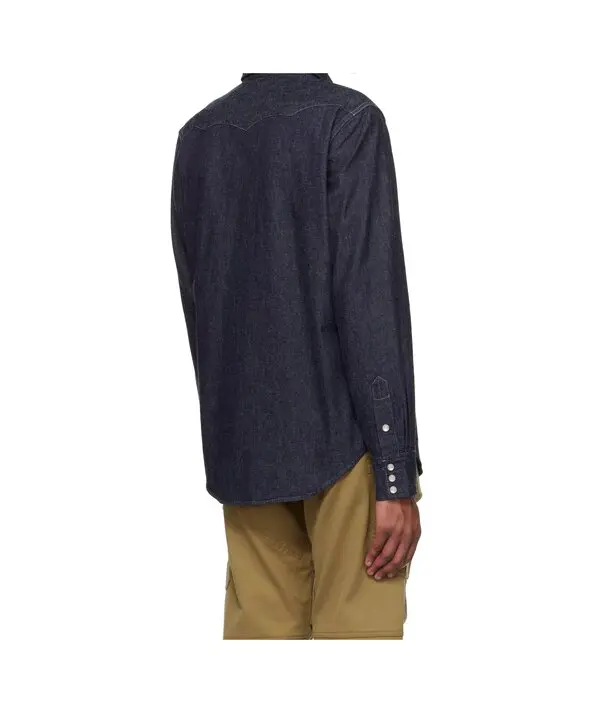 Ralph Lauren Long-sleeved Denim Shirt - Black