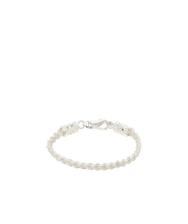 Emanuele Bicocchi Braided Foxtail Necklace - Silver