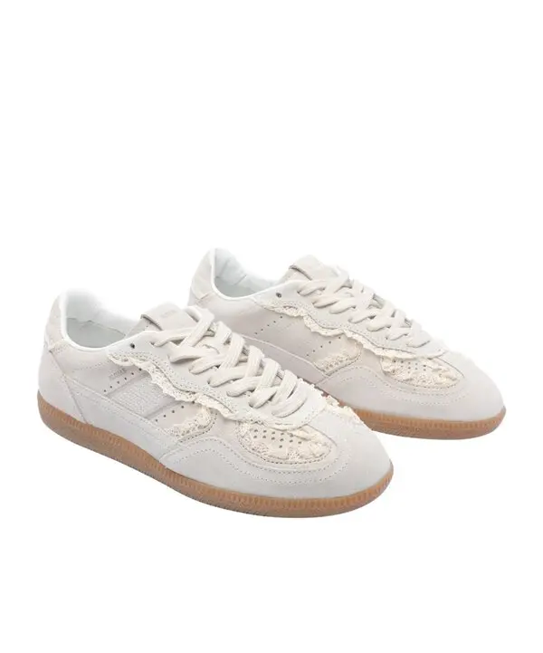 ALOHAS Crochet Trim Low-top Sneakers - Nude