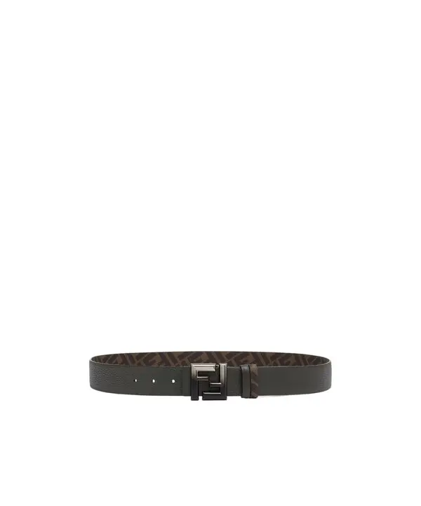 Fendi Ff Buckle Reversible Belt - Black