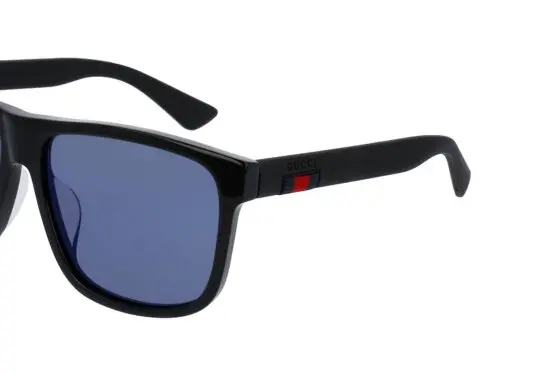 Gucci Rectangular Logo Detail Sunglasses