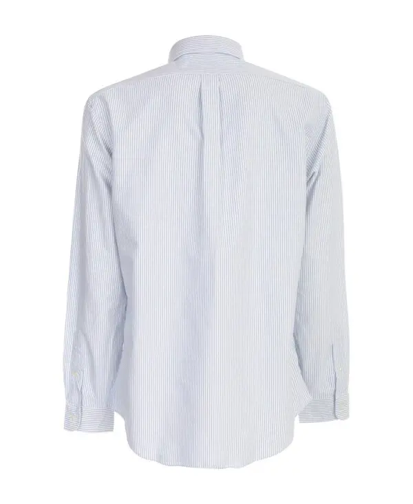 Polo Ralph Lauren Logo Embroidered Curved Hem Shirt - White
