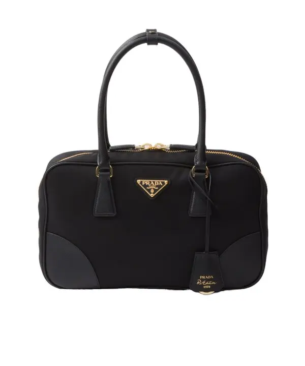 Prada Re-edition 1978 Medium Re-nylon And Saffiano Leather Two-handle Bag