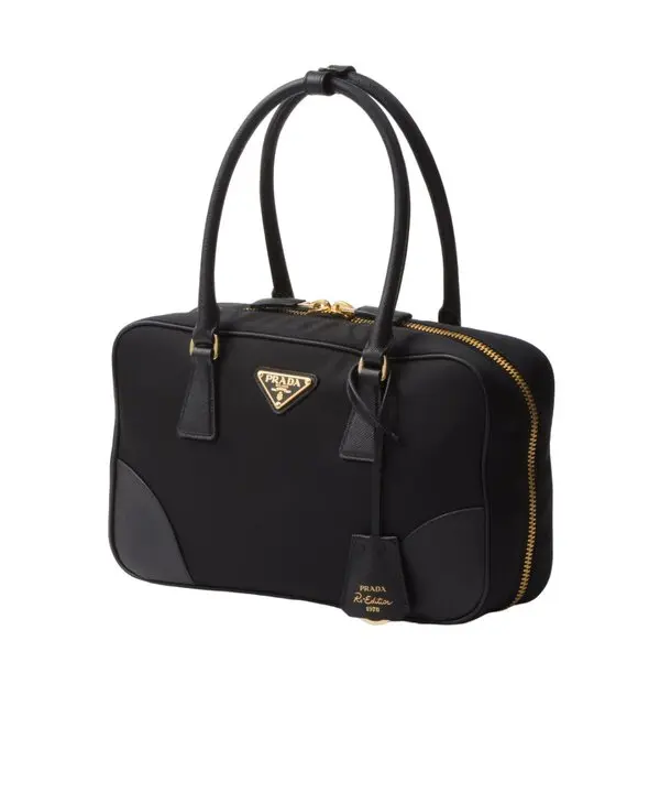 Prada Re-edition 1978 Medium Re-nylon And Saffiano Leather Two-handle Bag