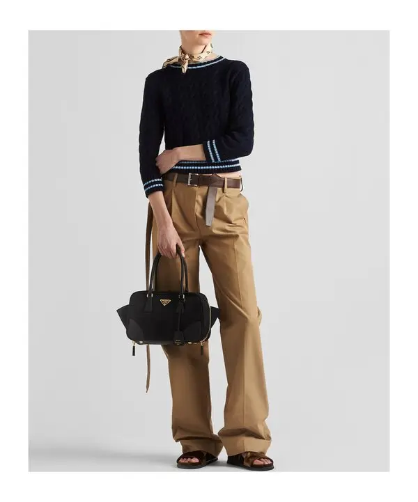 Prada Re-edition 1978 Medium Re-nylon And Saffiano Leather Two-handle Bag