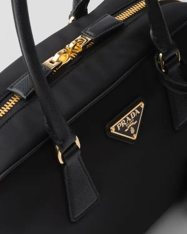 Prada Re-edition 1978 Medium Re-nylon And Saffiano Leather Two-handle Bag
