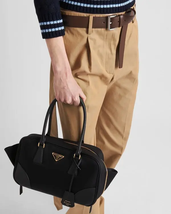 Prada Re-edition 1978 Medium Re-nylon And Saffiano Leather Two-handle Bag