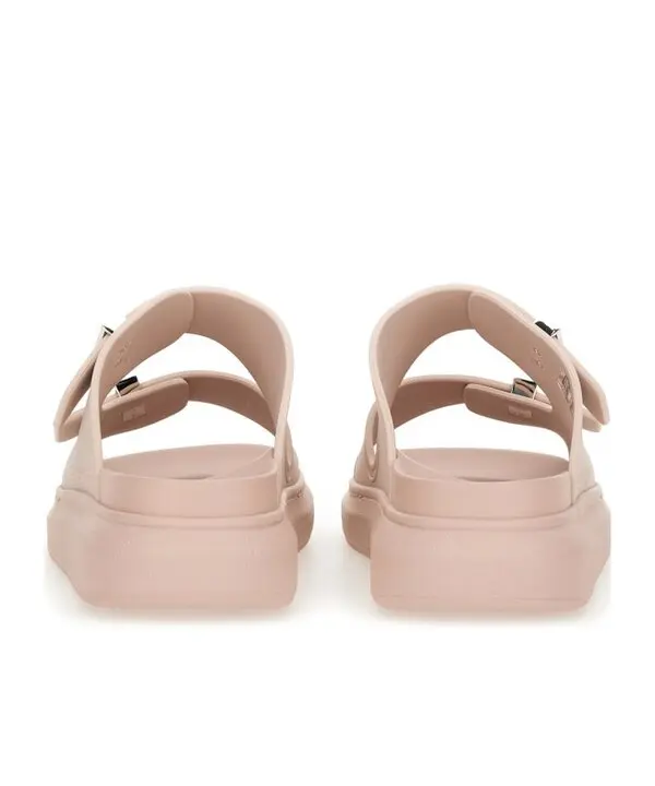 Alexander McQueen Double Strap Slip-on Sandals - Tea Rose
