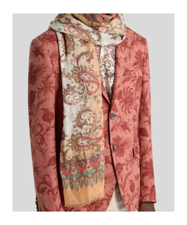 Etro Orfeo Paisley Scarf - Nude