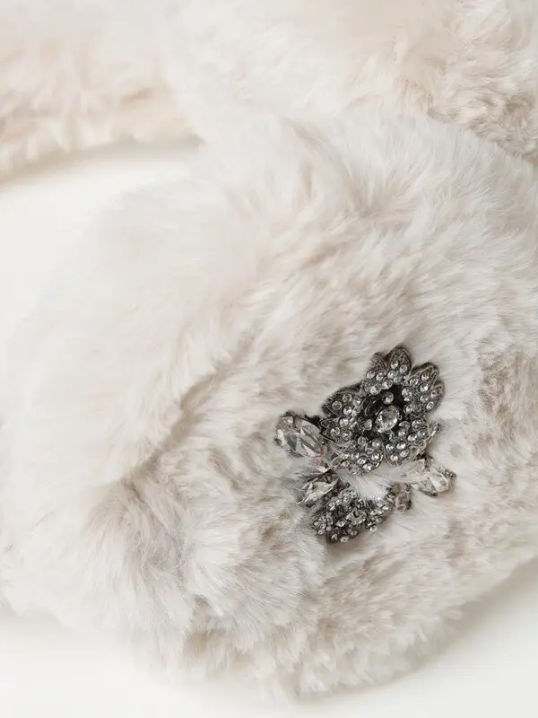 ROGER VIVIER Efflorescence Earmuffs In Faux Fur