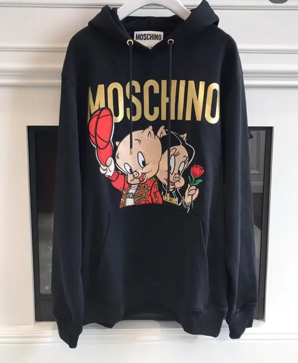 Moschino Piggy Oversized Hooded Sweater