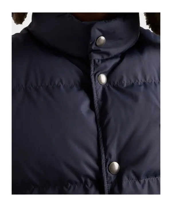 Prada High-neck Padded Gilet - Blue