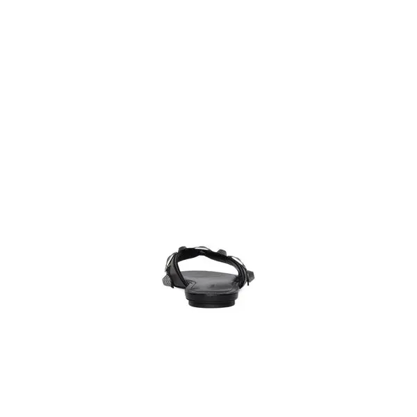 Balenciaga Cagole Flat Sandals - Black