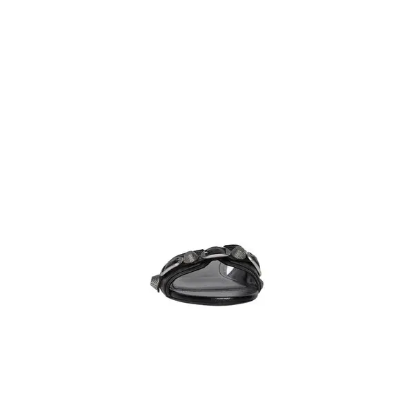 Balenciaga Cagole Flat Sandals - Black