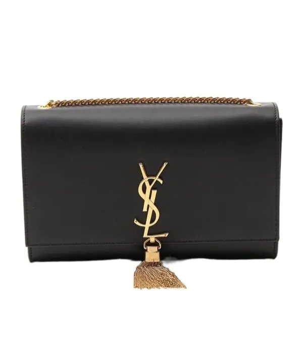 Saint Laurent Medium Monogram Kate Shoulder Bag - Black