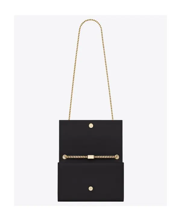 Saint Laurent Medium Monogram Kate Shoulder Bag - Black