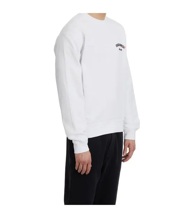 Dsquared2 Logo-printed Crewneck Sweatshirt - White