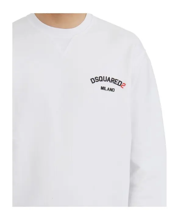 Dsquared2 Logo-printed Crewneck Sweatshirt - White