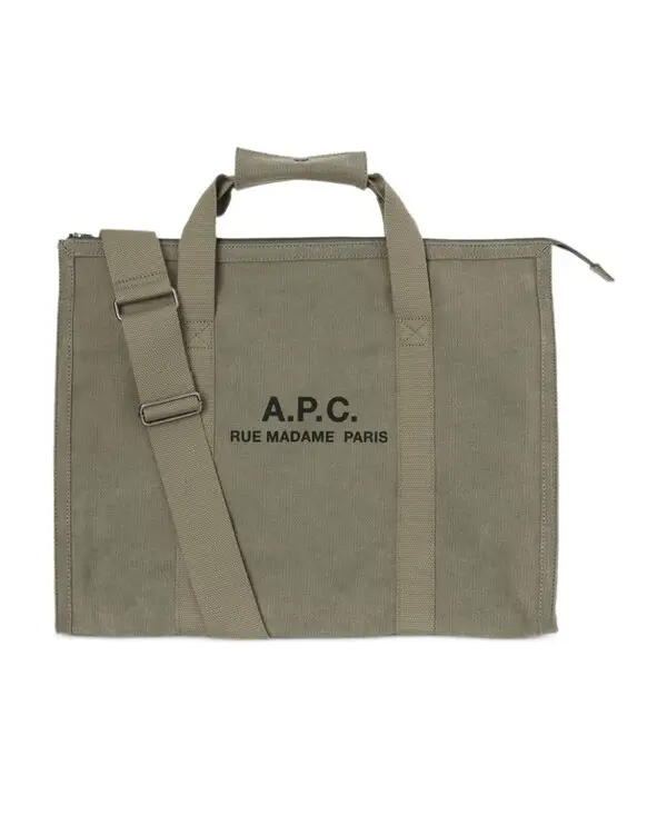 A.p.c. Rcupration Logo Printed Tote Bag - Green