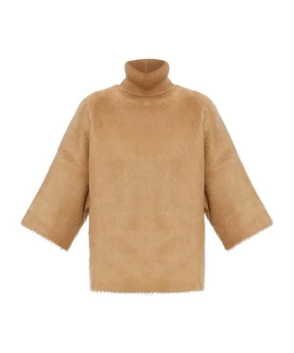 Fabiana Filippi Wool Roll Neck Half Sleeve Jumper