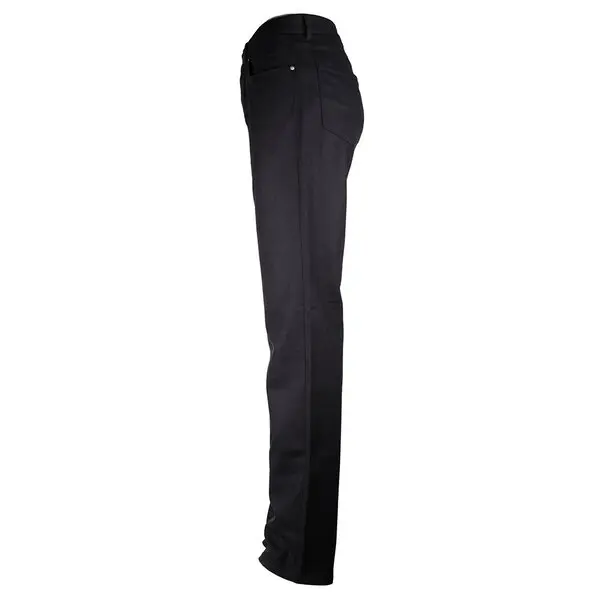 Zegna Navy Blue Logo Casual Pants - Black