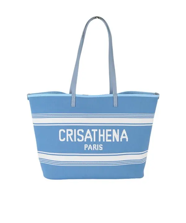 CRISATHENA Large Tote Bag With Double Handles And Detachable Shoulder Strap