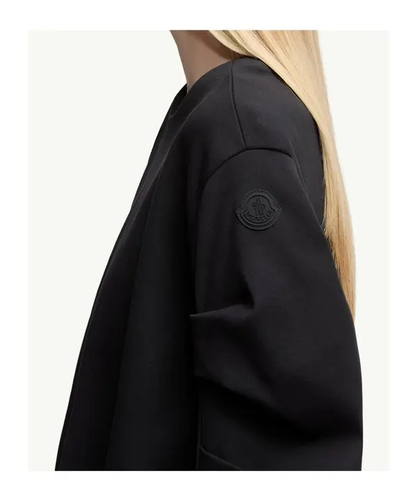 Moncler Gathered Sleeve Crewneck Sweatshirt
