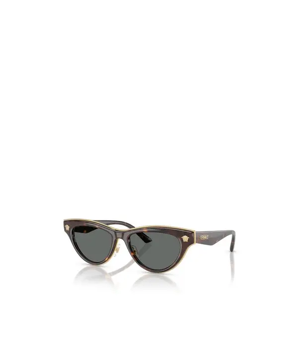 Versace Cat Eye Sunglasses With Temple Logos