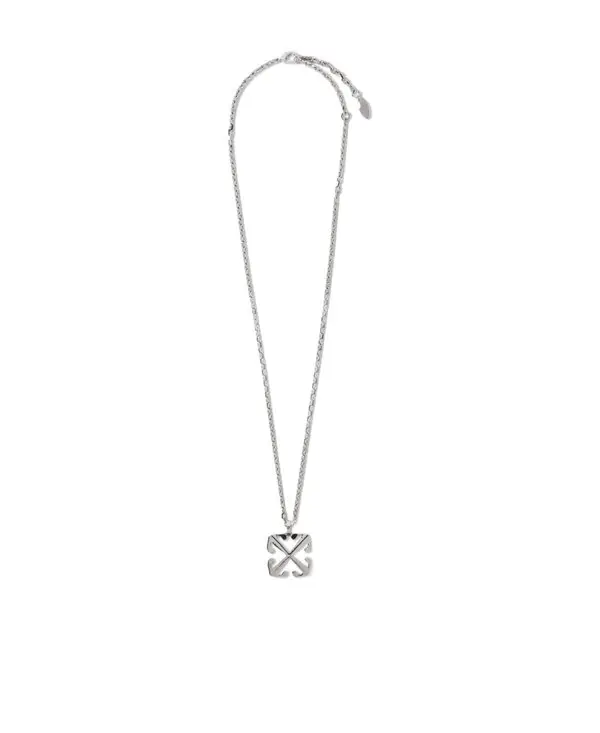 Off-White Arrows Chain-link Necklace - Gray