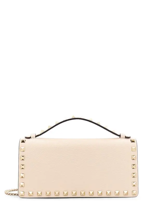 Valentino Garavani Rockstud Foldover Wallet - Light Ivory