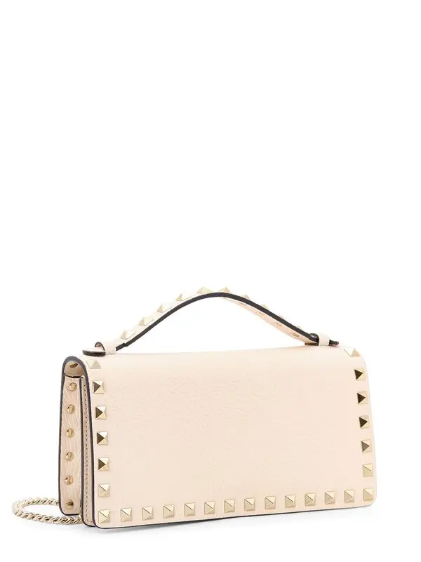 Valentino Garavani Rockstud Foldover Wallet - Light Ivory
