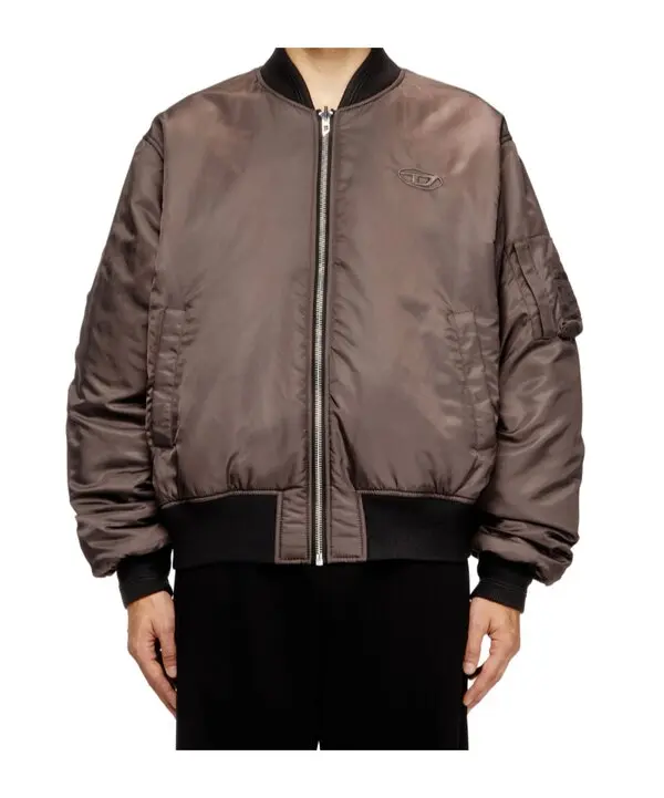 DIESEL® W-type D1 Padded Bomber Jacket - Black