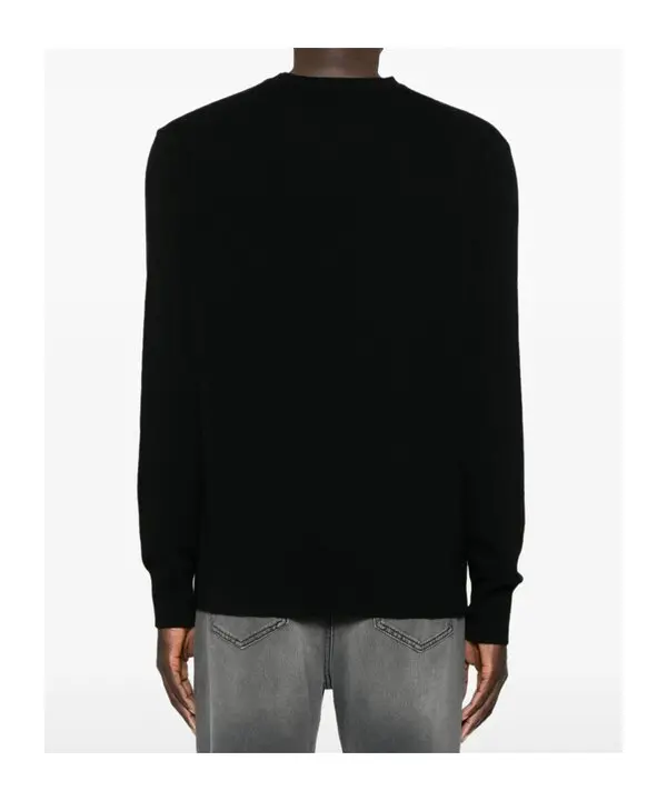 VIVIENNE WESTWOOD Orb Logo Fine Knit Sweater - Black