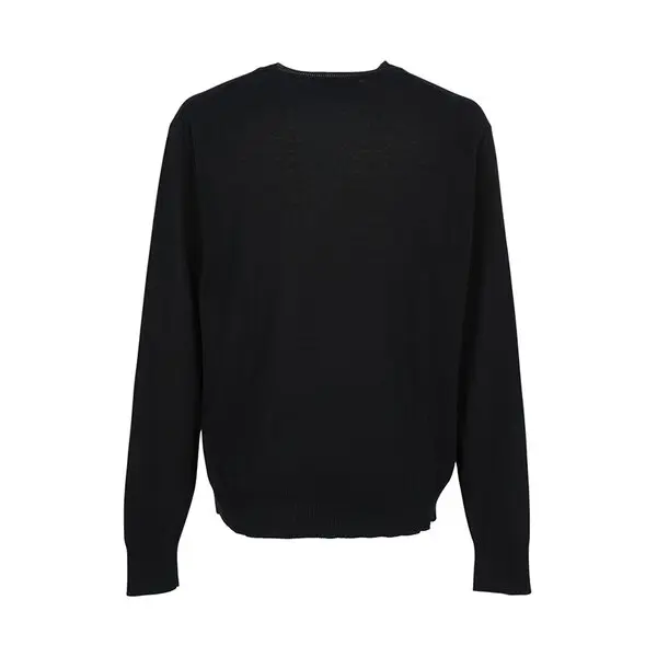 VIVIENNE WESTWOOD Orb Logo Fine Knit Sweater - Black