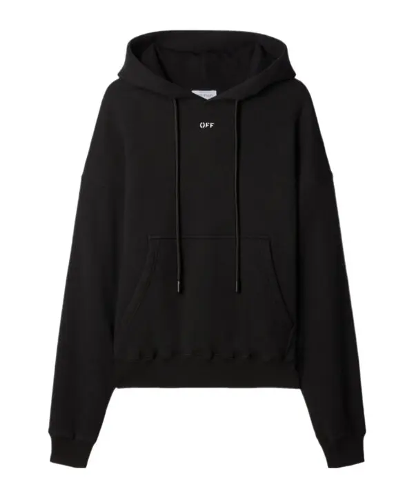 Off-White Logo Printed Drawstring Hoodie