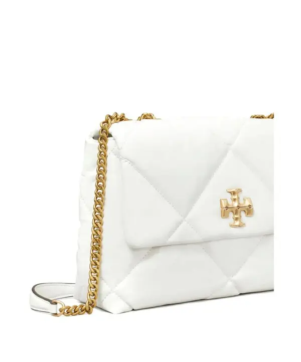 Tory Burch Kira Diamond Quilt Convertible Shoulder Bag - White